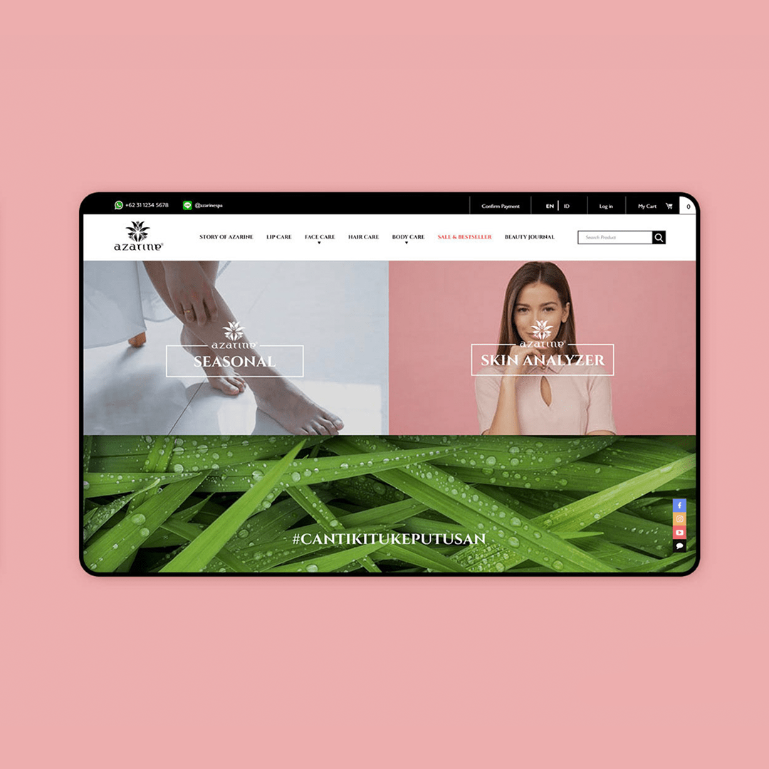 Azarine Cosmetics - Website | IGB Media